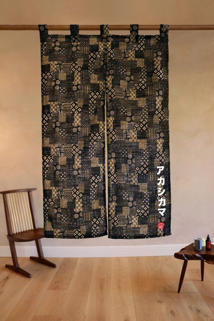 Japanese Noren Art Piece | Hanging Decor AKASHI-KAMA