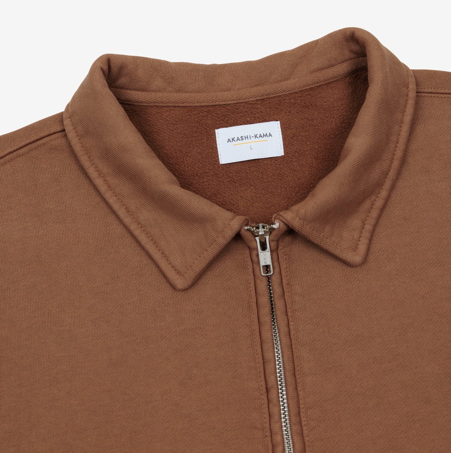 Cropped Quarter Zip - Terracotta | AKASHI-KAMA Pullover Sweatshirt